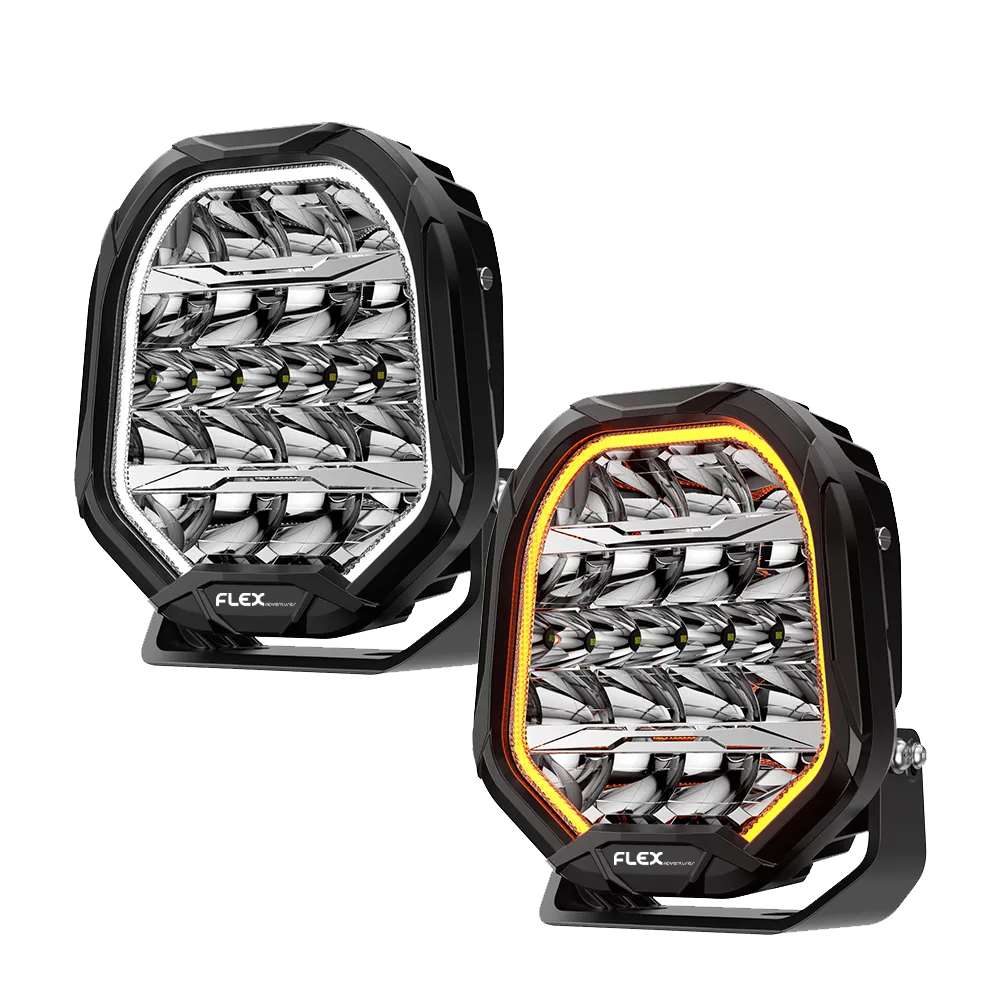 9″ New Flex Driving Light dual DRL set - Advanced 4x4