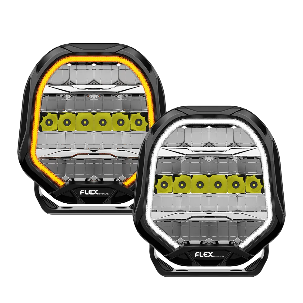 9″ New Flex Driving Light dual DRL set - Advanced 4x4