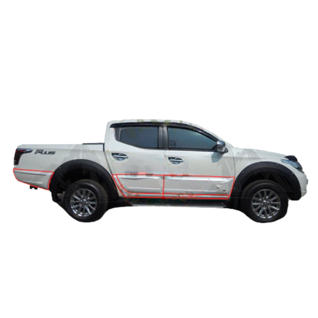 Mitsubishi Triton 2016-2019 Side Body Cladding Unpainted – Advanced 4x4